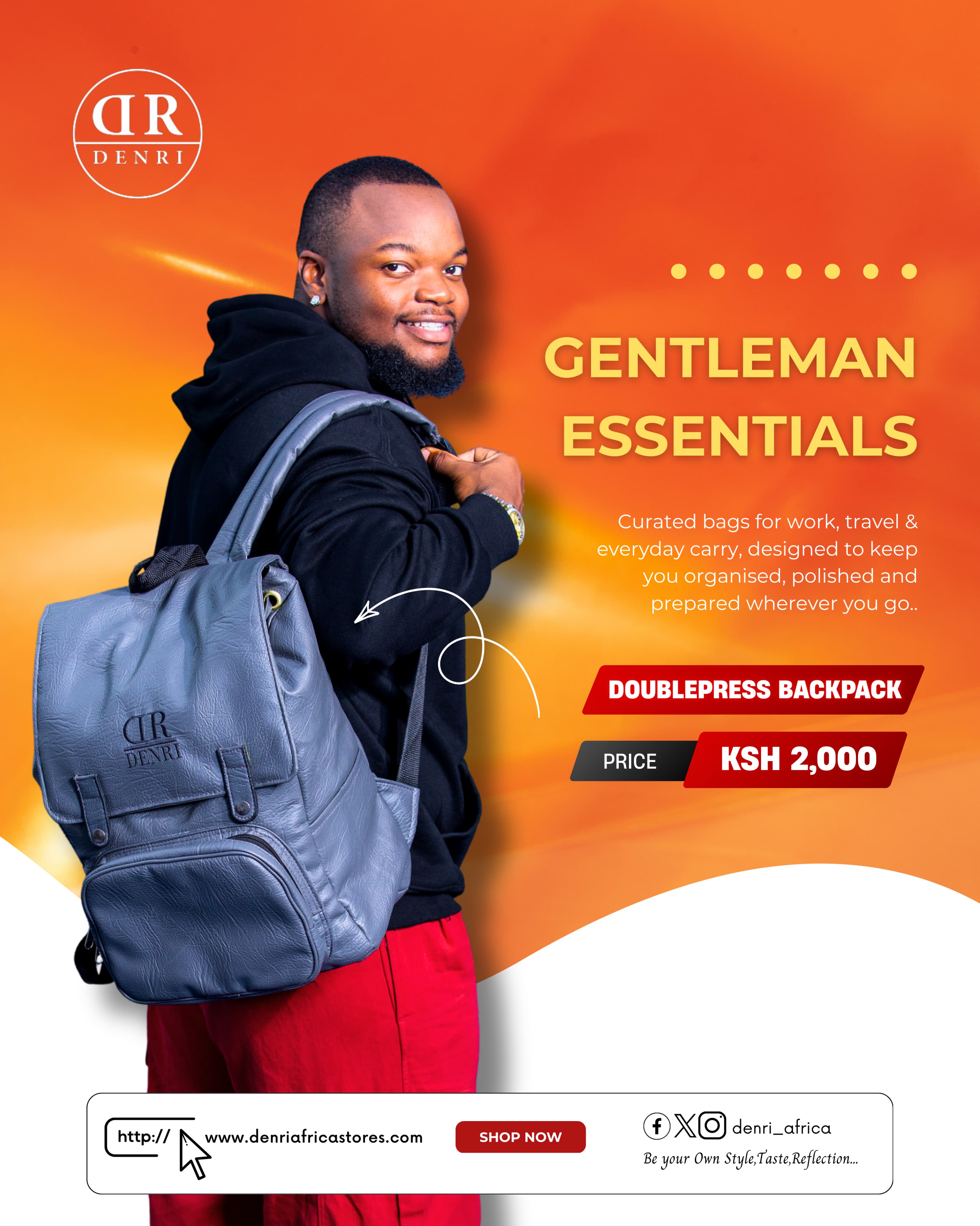 Gentleman Essentials by Denri | Premium Men Bags