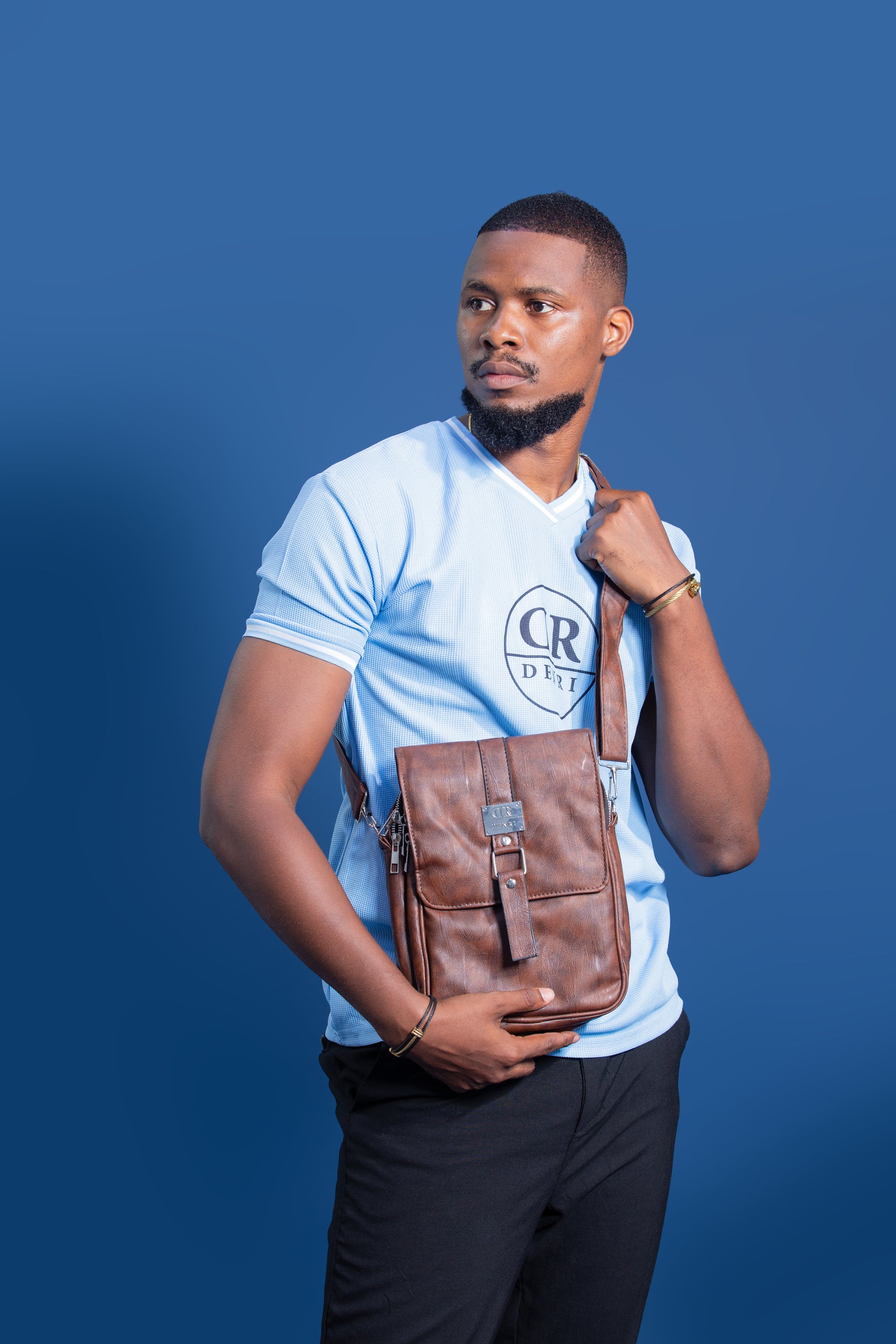 Zane Compact Shoulder Bag – Small & Stylish Man Bag | Denri Africa