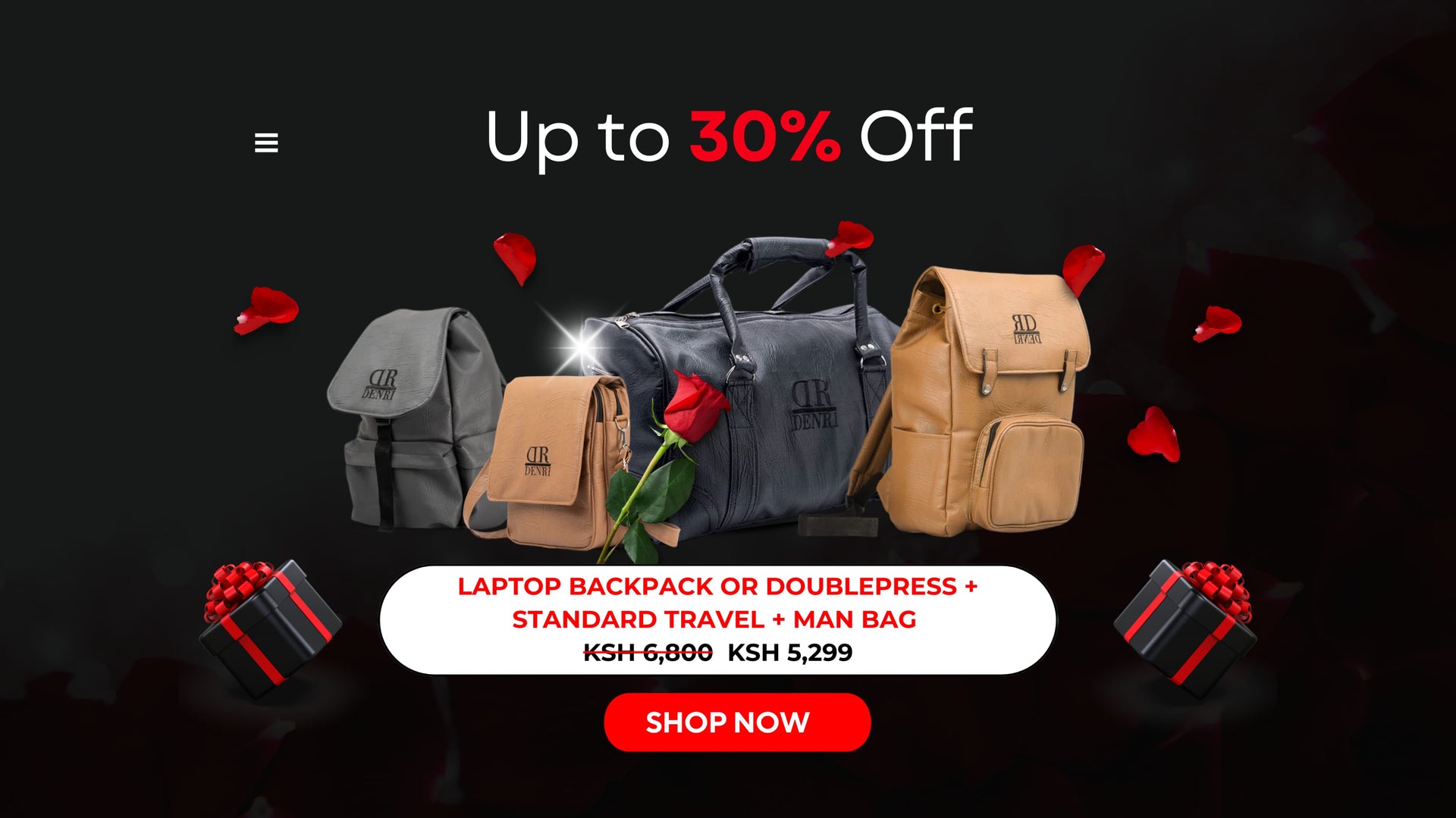 Stylish and durable bags on sale in Kenya | Get prices from Denri