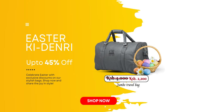 Stylish and durable bags on sale in Kenya | Get prices from Denri